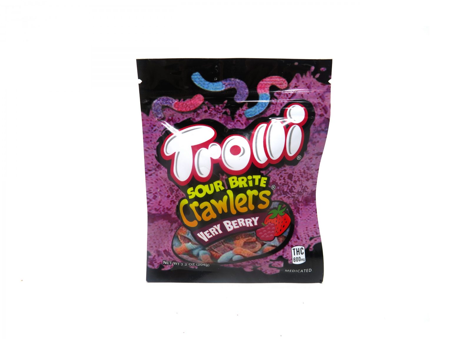 Very Berry Trolli Crawlers Sour Brite (600mg) - Happy Tree Buds