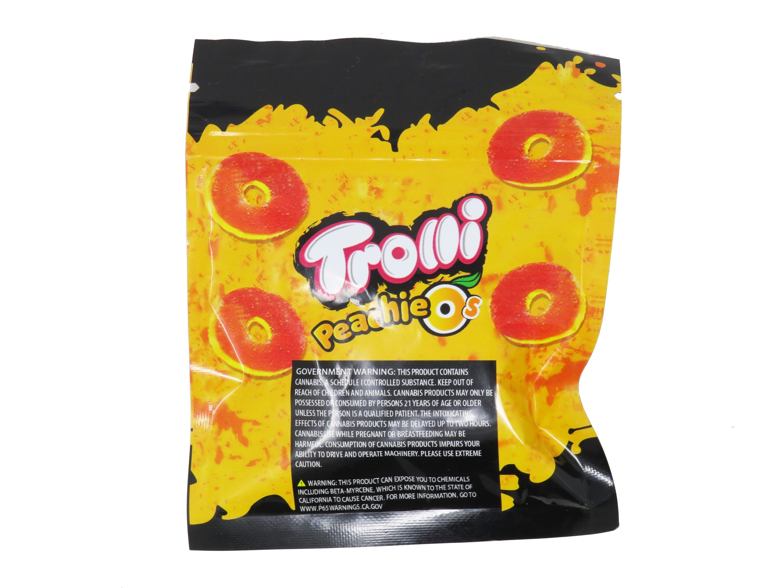 Trolli Peachie O's (600mg) - Happy Tree Buds